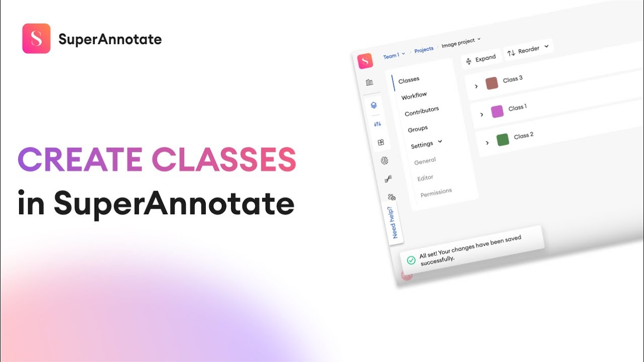 How To Create Classes In Superannotate Youtube