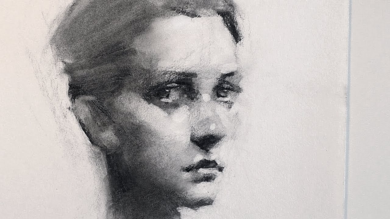Easy Charcoal Portrait Drawing Charcoal Portrait By Louis Smith