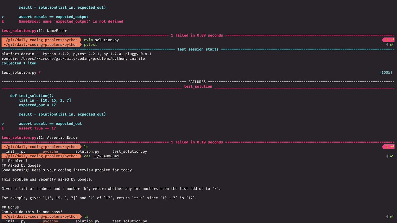 Daily Coding Problem 1 Solution Youtube