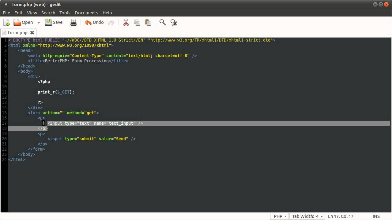 Php Basics Form Processing Youtube
