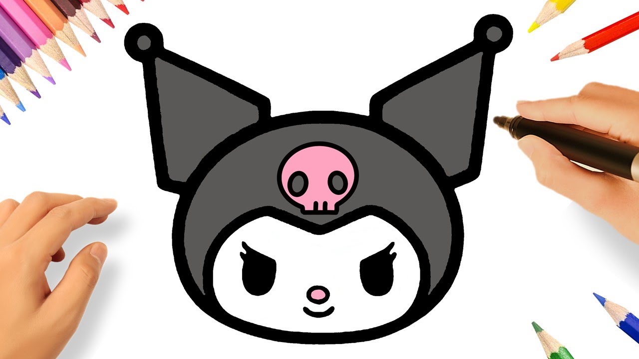 How To Draw Kuromi Easy For Kids With Pencil Dibujos Cute Para Imprimir