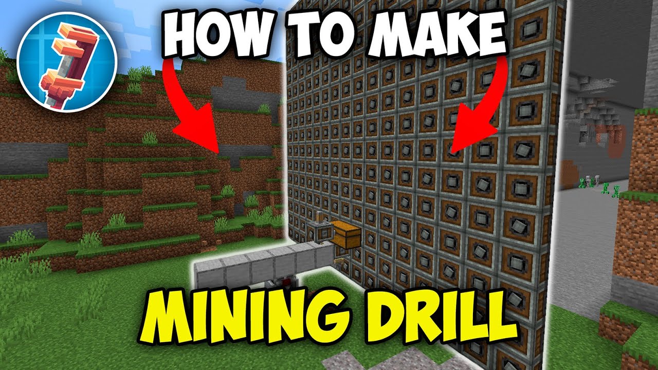 How To Make An Easily Mining Drill In Create Mod For Minecraft Youtube