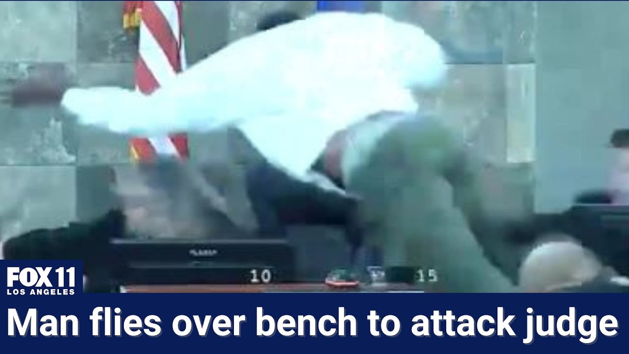 Las Vegas Judge Attacked By Man Jumping Over Bench During Sentencing