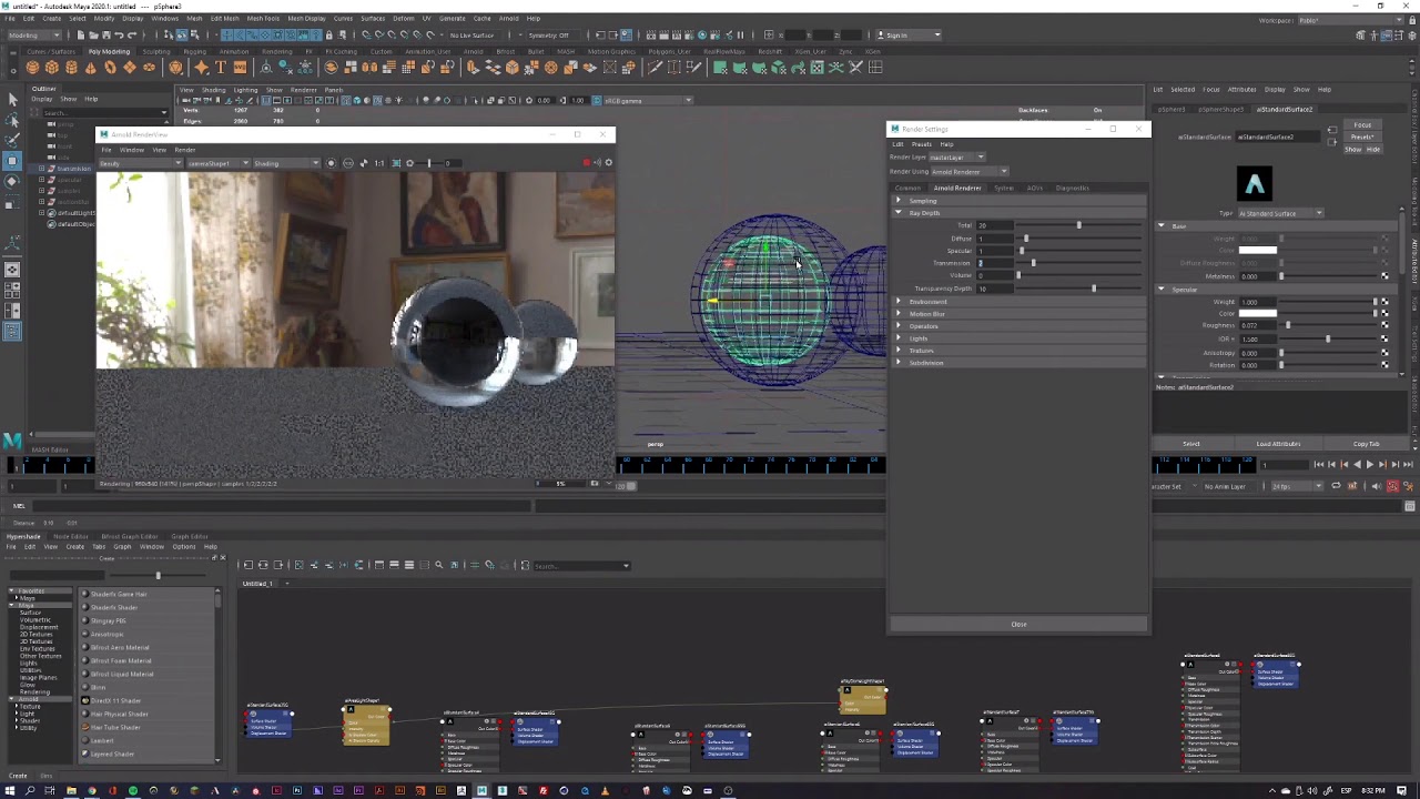 Arnold Render View Dadspedia