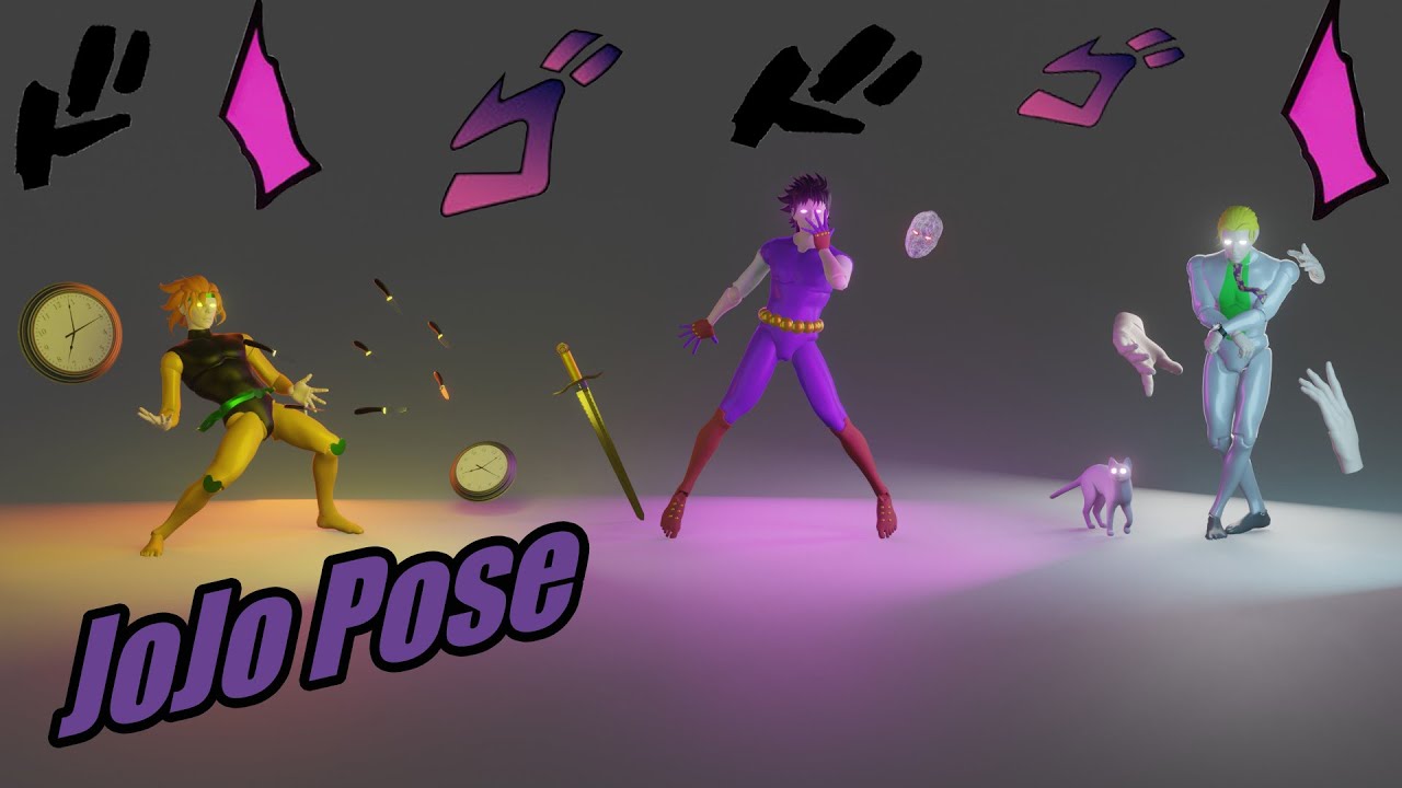 Jojo Pose Blender Youtube