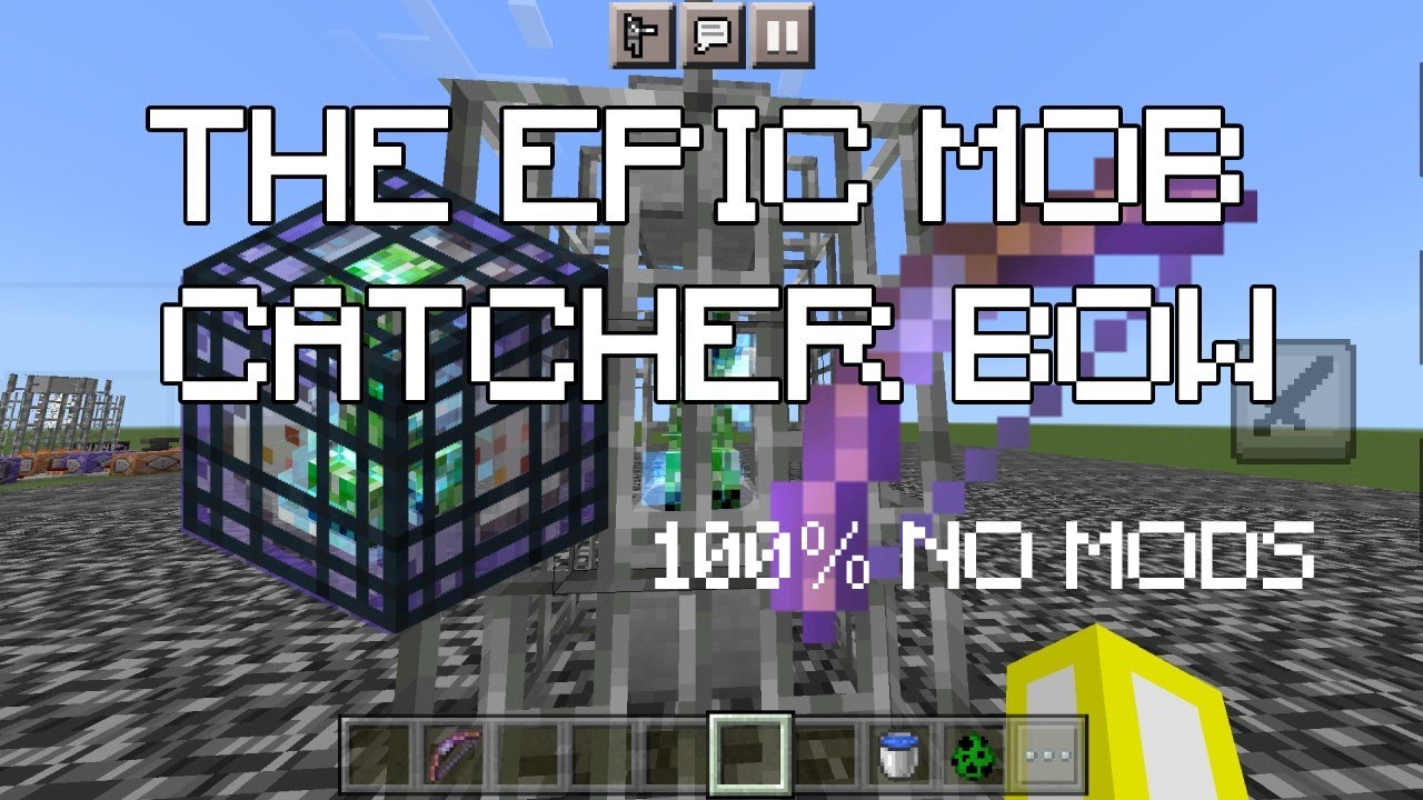 Summon And Snare Epic Minecraft Mob Catcher Bow Tutorial With Command