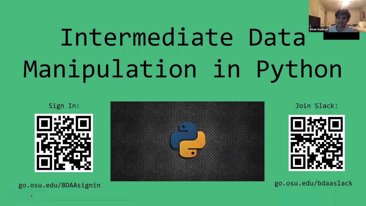 Intermediate Data Manipulation In Python Youtube