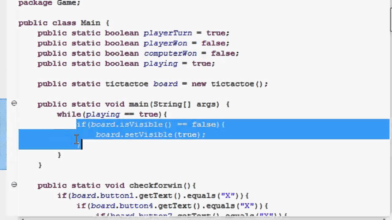 Free Download Program Tic Tac Toe Java Program Code Internetresources