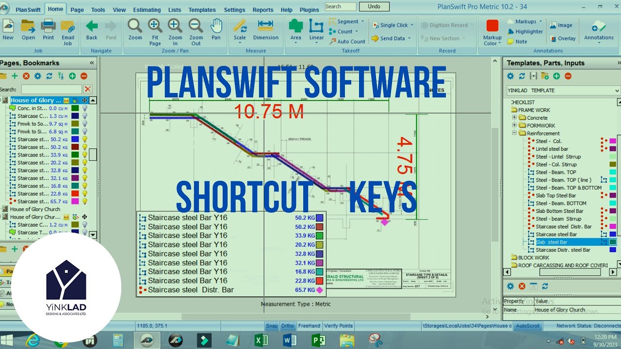 Planswift Shortcut Keys Youtube