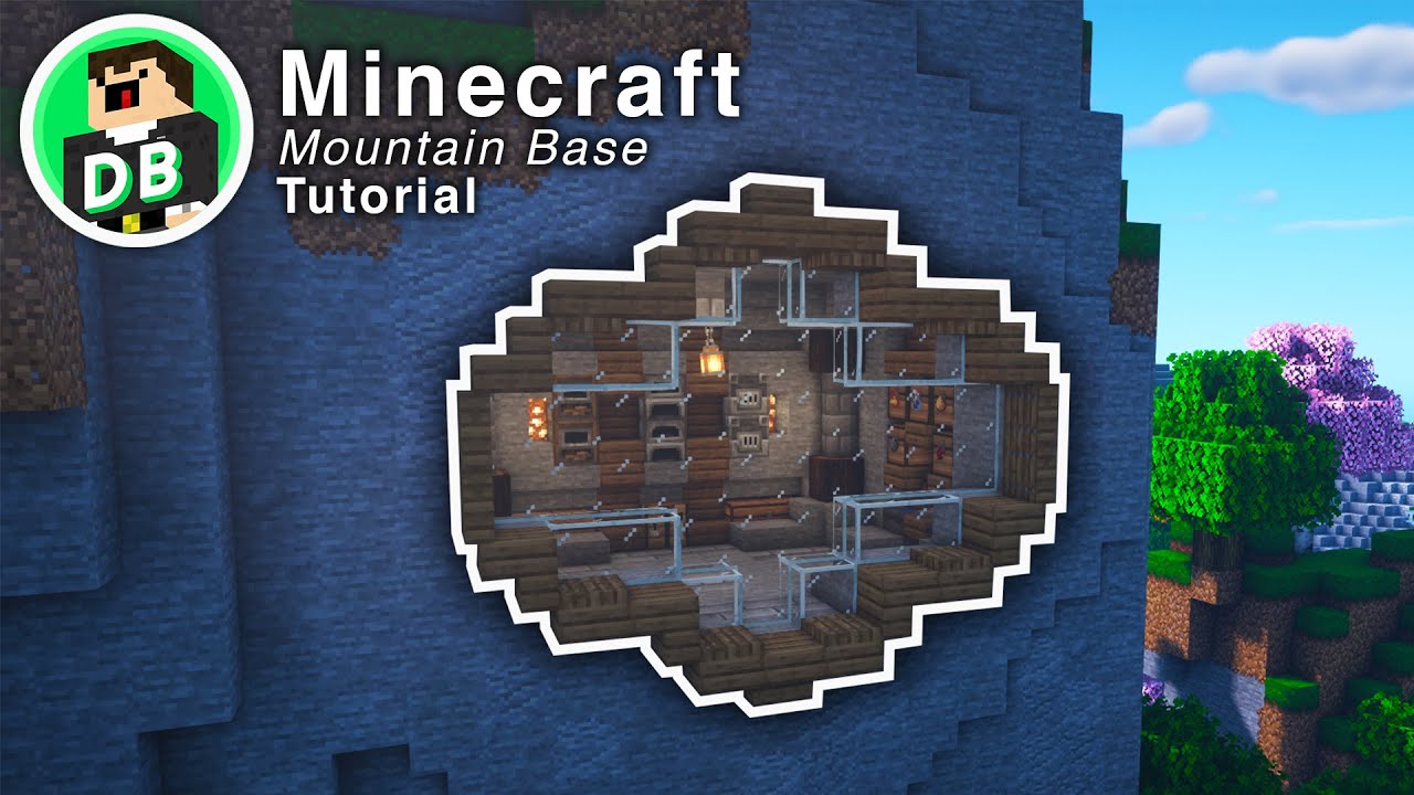 Minecraft Mountain Base Tutorial Youtube