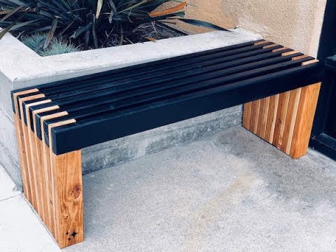 How To Make A Wooden Slatted Bench Diy Joy