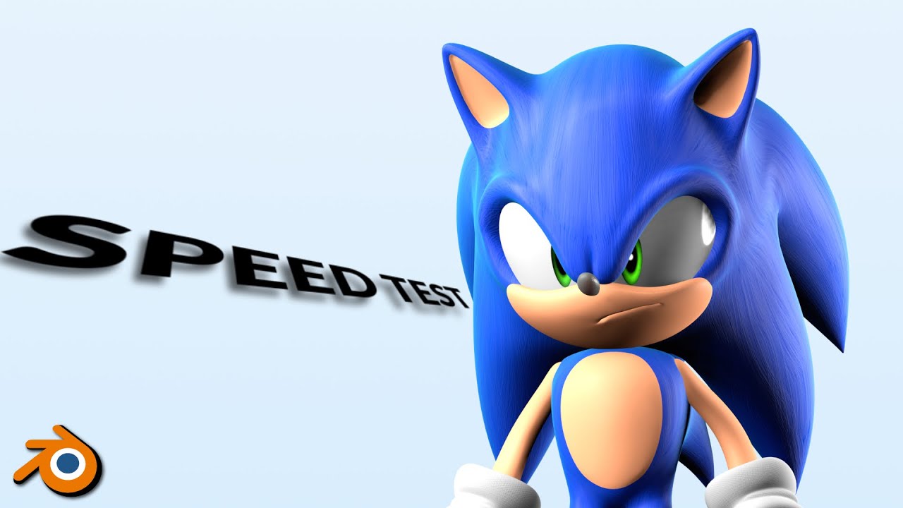 Sonic Speed Test Blender Animation Youtube