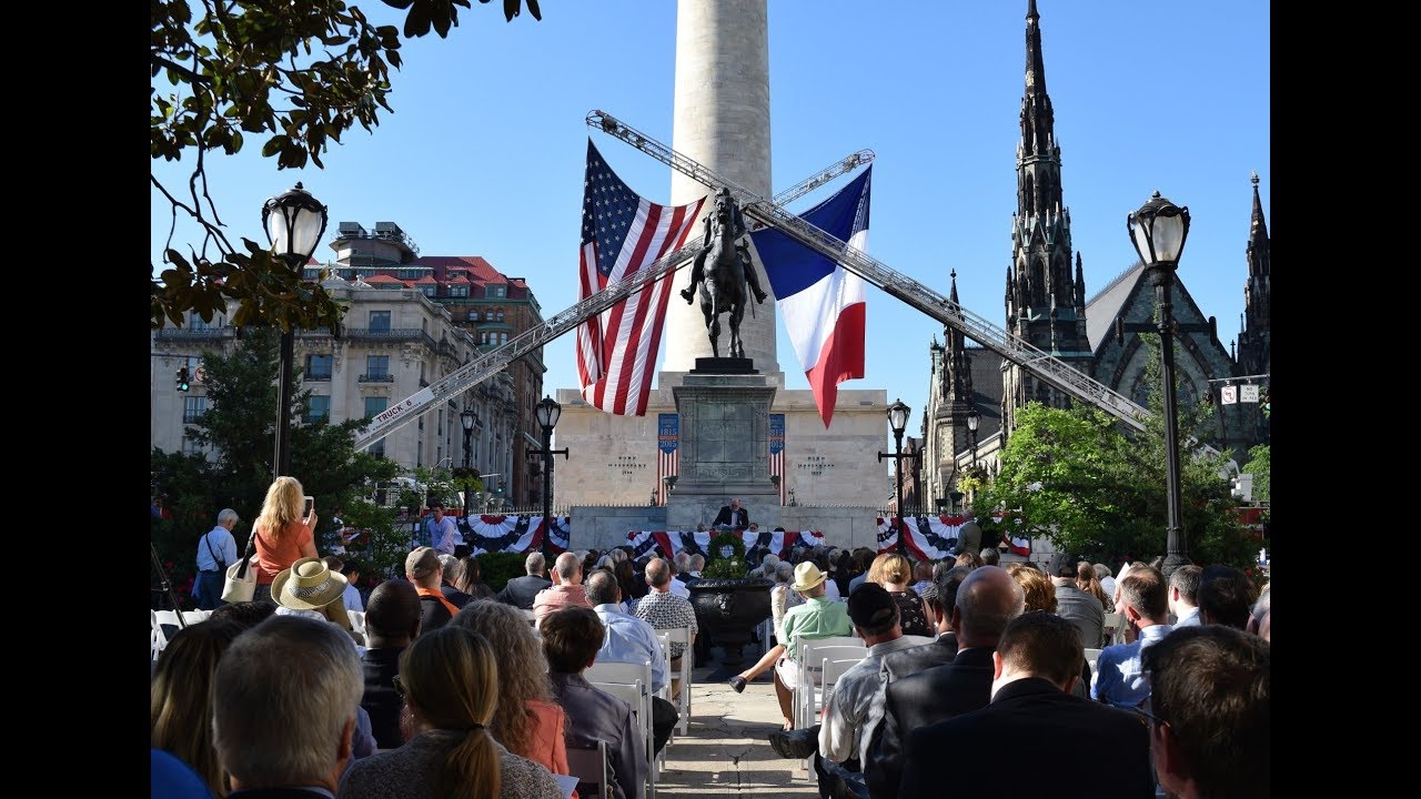 Lafayette Statue Groundbreaking 2017 Centennial Commemoration Youtube