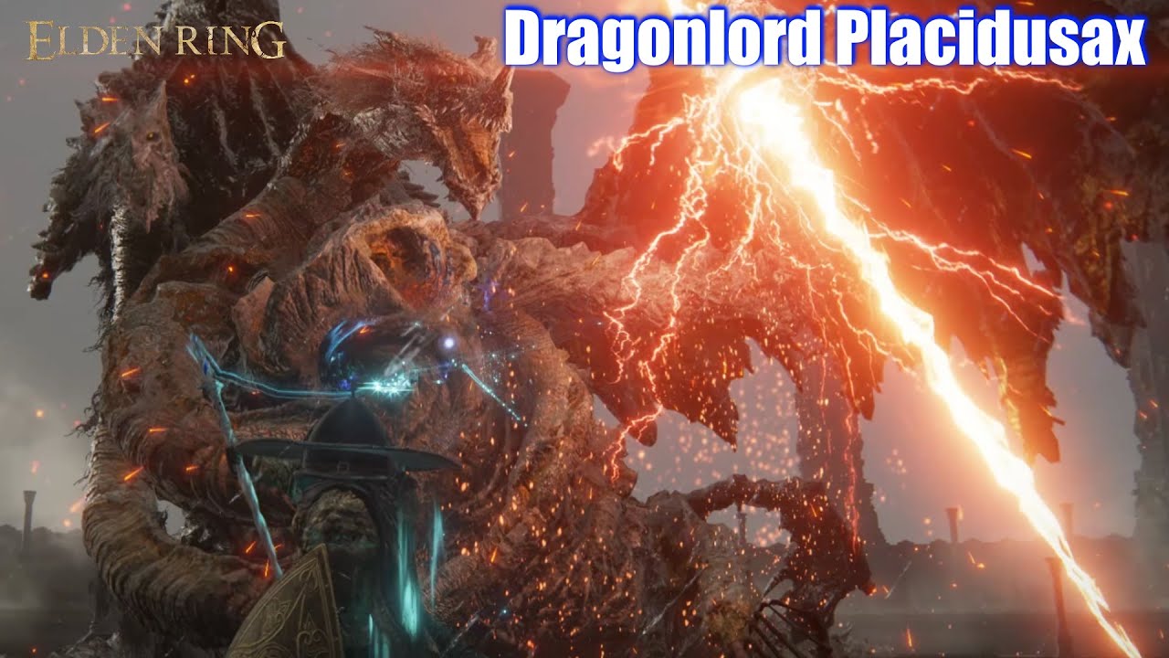 Elden Ring Dragonlord Placidusax Boss Fight Youtube