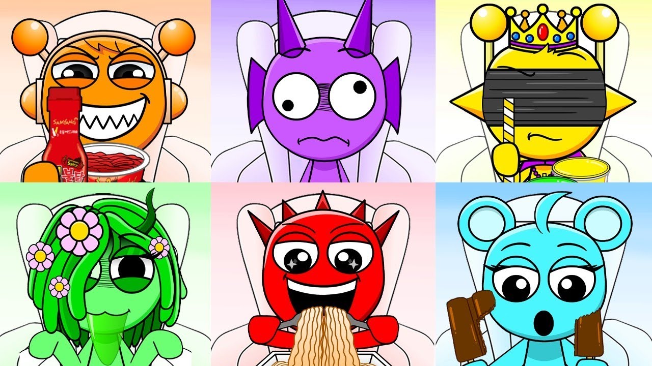 Incredibox Sprunki Emoji Color Asmr Mukbang Cartoon Animation