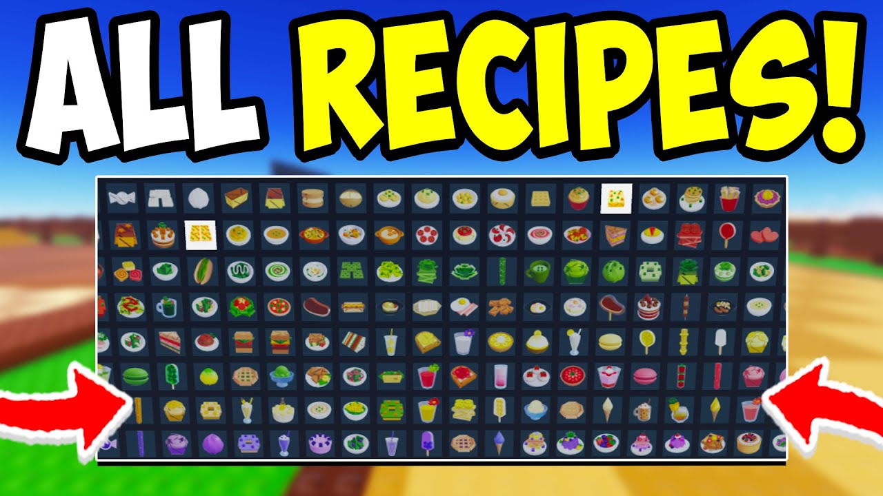 How To Cook All Recipes In Craft Food Full Guide Roblox Youtube