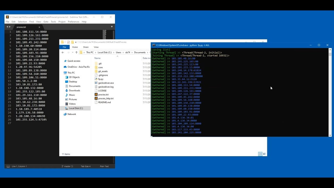 Fresh Proxies Python Script Http Https Socks4 Socks5 Youtube