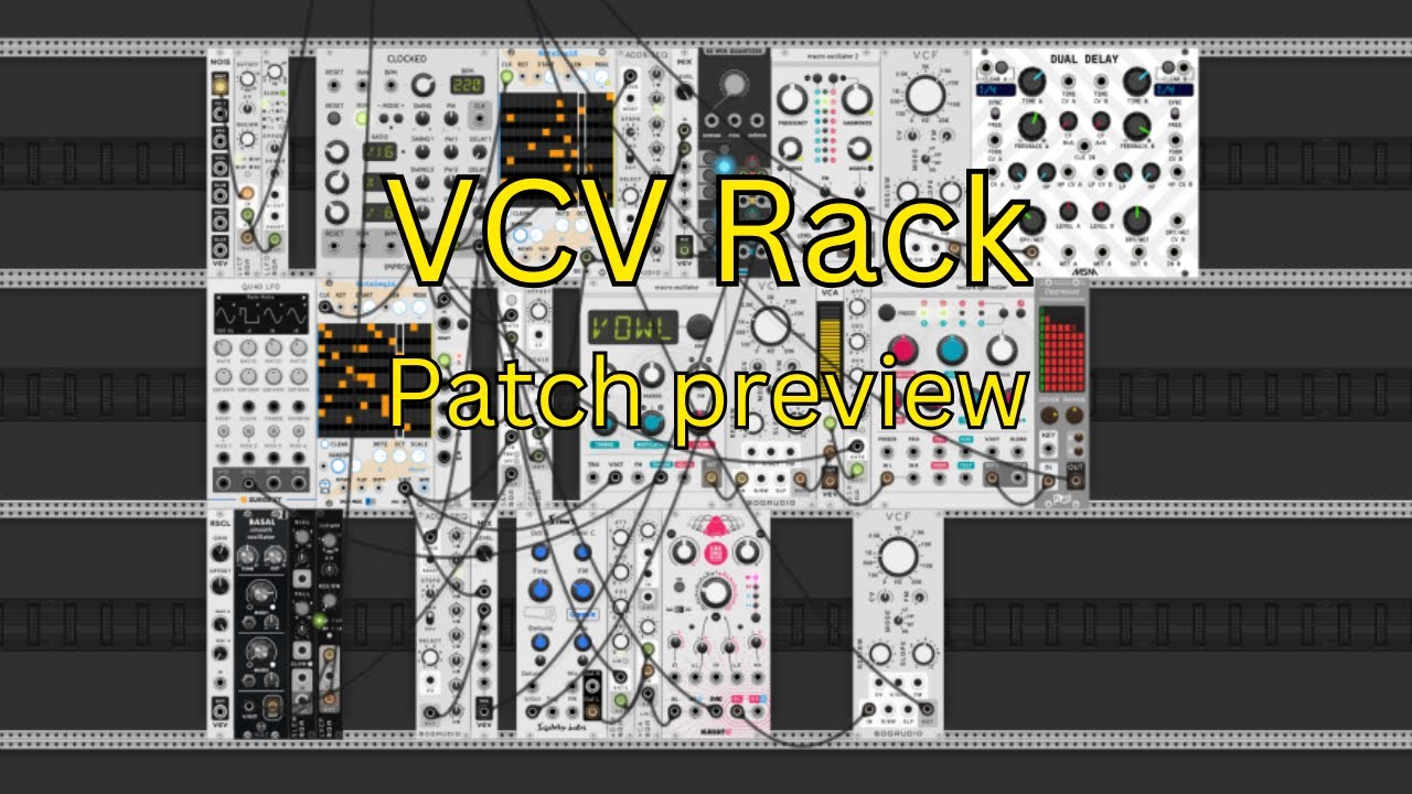 Violin Ambient Vcv Rack Patch Preview Youtube