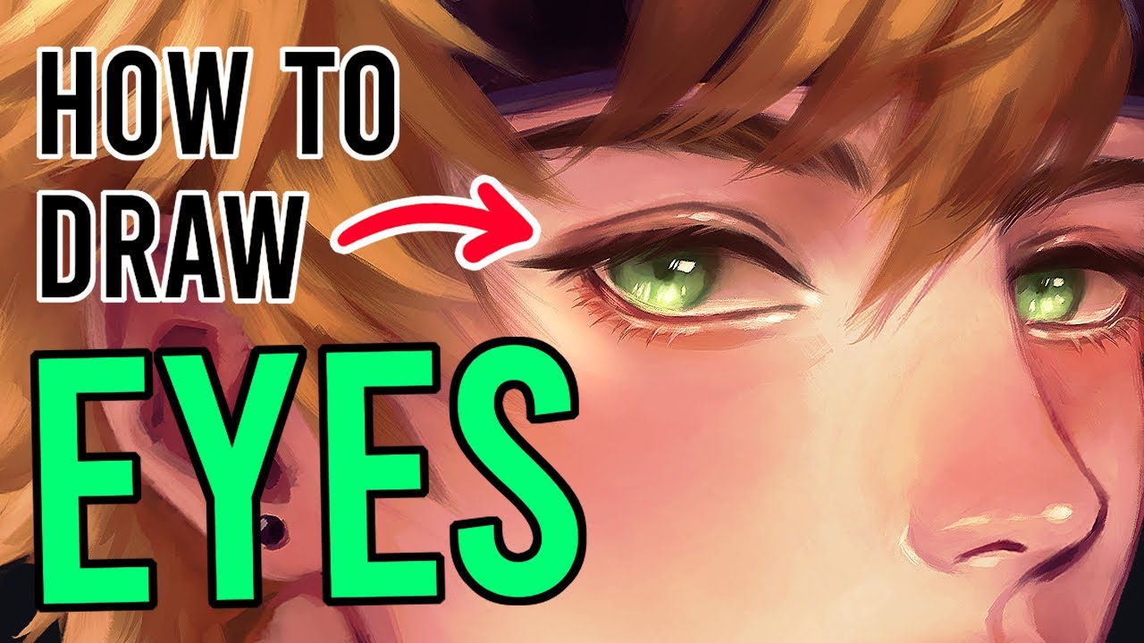 How To Draw Eyes In Digital Painting Semi Realistic Eyes Tutorial