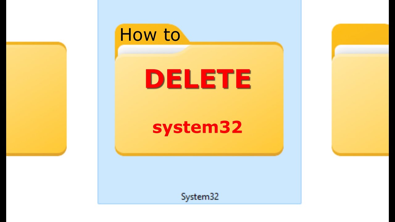 How To Delete Windows System 32 Youtube