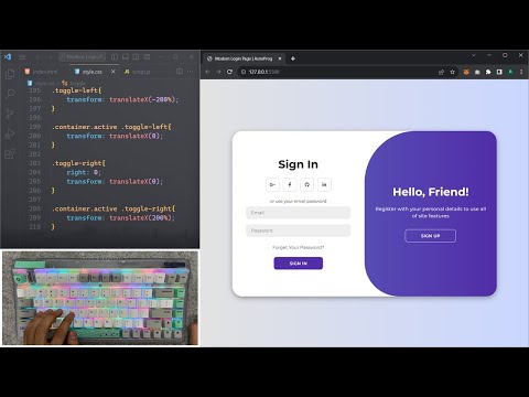 Asmr Programming Animated Login Page No Talking Transcript Chat