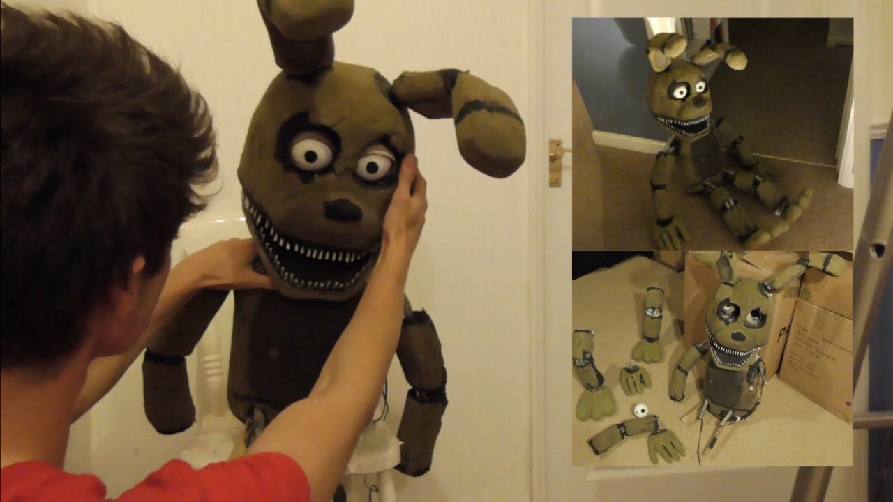 Putting Together Hand Crafted Plushtrap Prop Five Nights At Freddy S