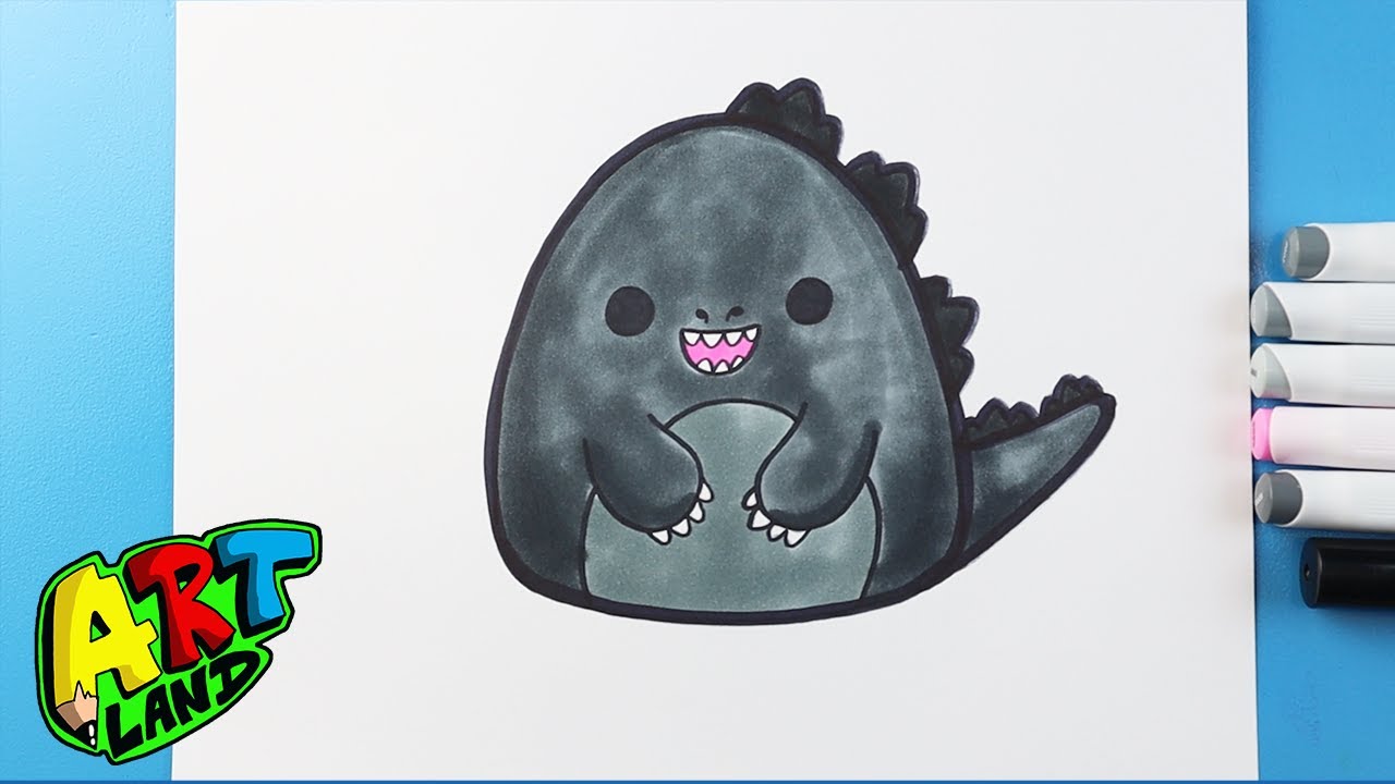How To Draw Squishmallow Godzilla Youtube
