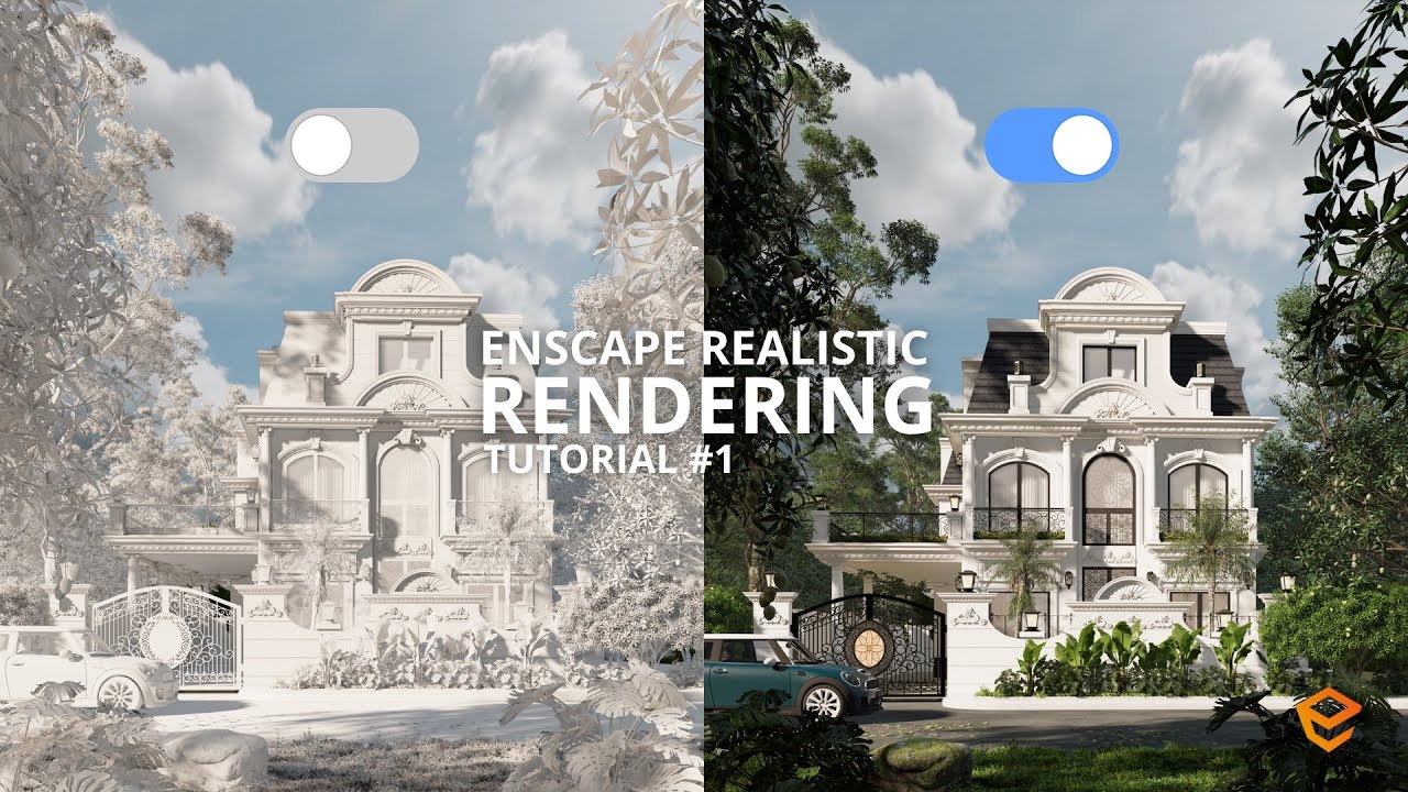 Exterior Scene Realistic Rendering Enscape Workflow Tutorial 1 Youtube