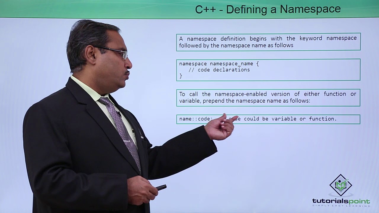 C Defining Namespace Youtube