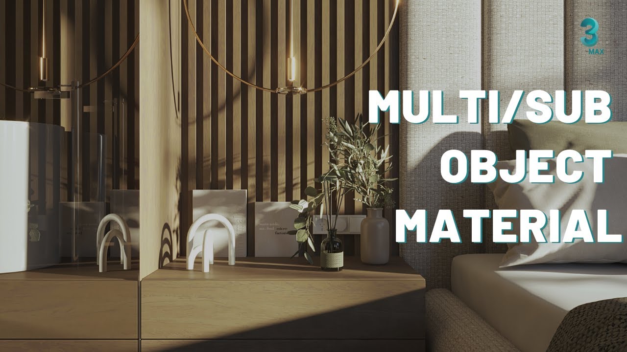 Multi Sub Object Material In 3ds Max Youtube
