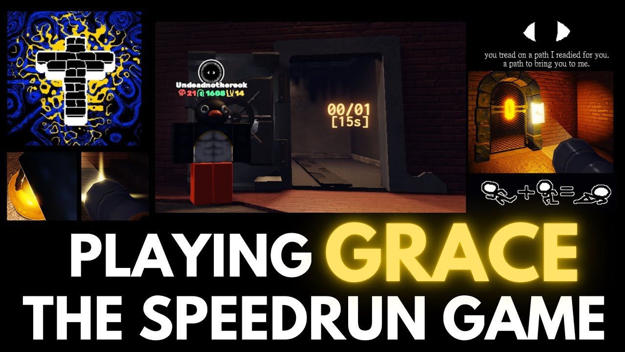 Playing Roblox Grace Speedrun Game Youtube