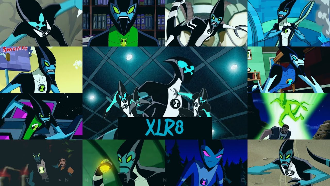 All Xlr8 Transformation In All Ben 10 Series Youtube
