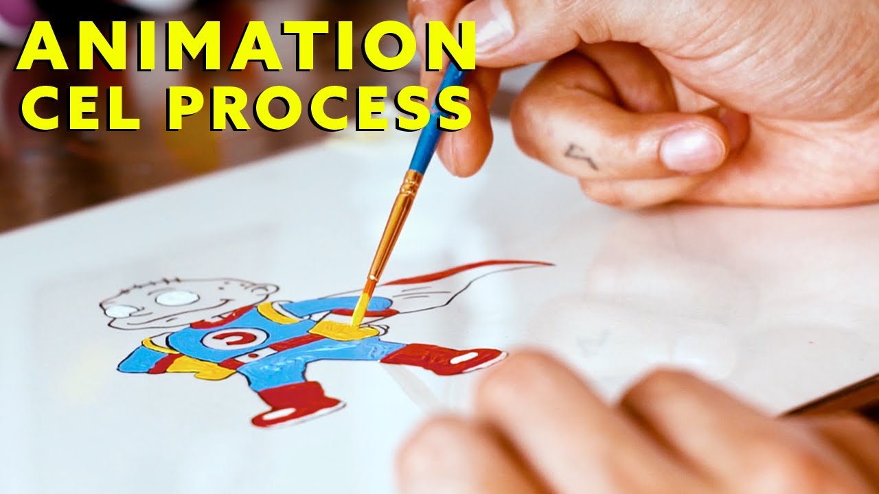 Animation Cel Painting Process Step By Step Youtube