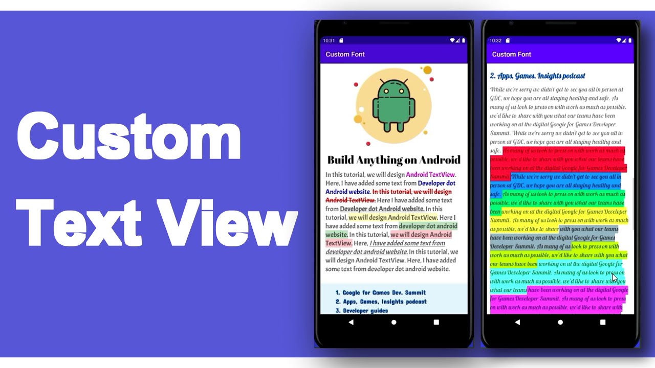How To Design Android Textview Using Kotlin Create Custom Textview