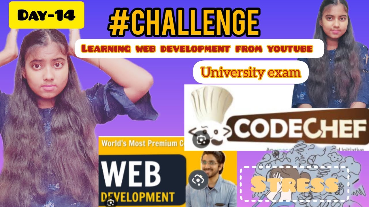 Learning Web Development From Youtube Day 14 Challenge Studyvlog