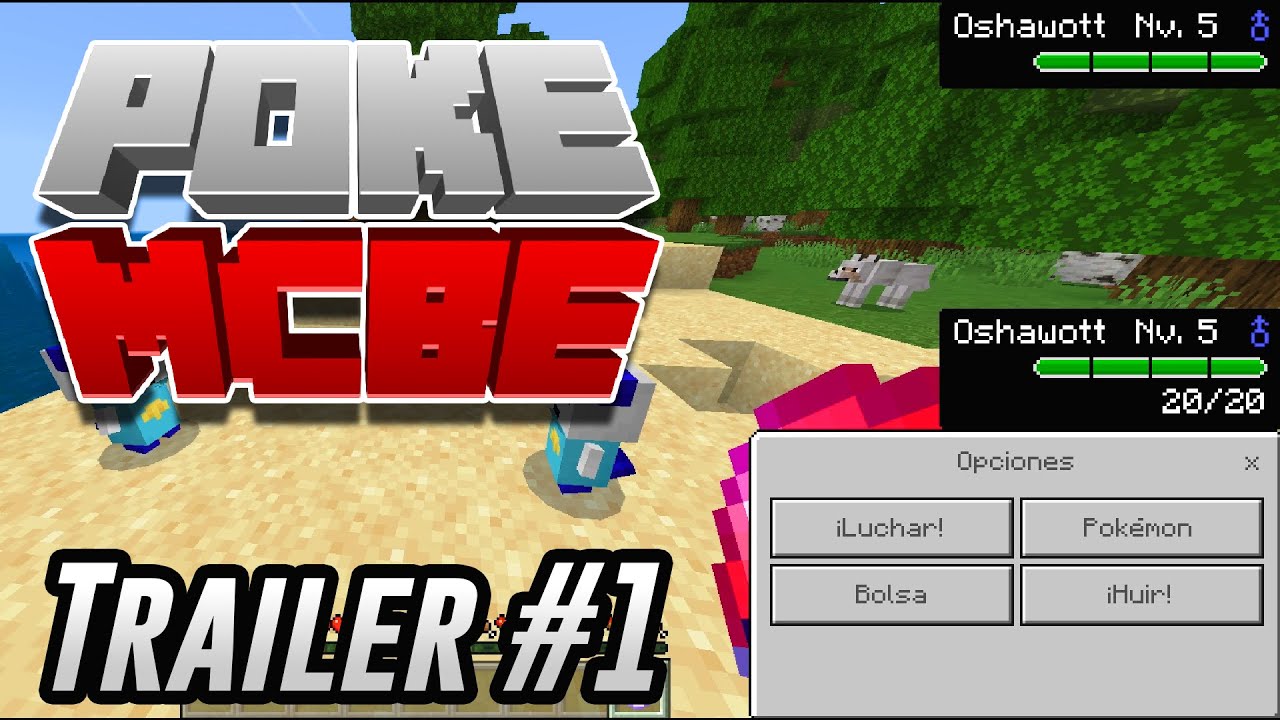 Pokémon En Minecraft Bedrock Pokemcbe Add On Trailer 1 Youtube