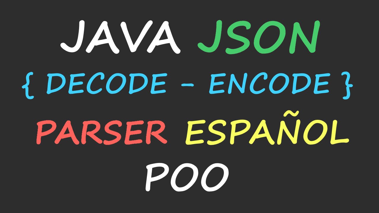 рџ ґ Demo Json Java Encode Decode Youtube