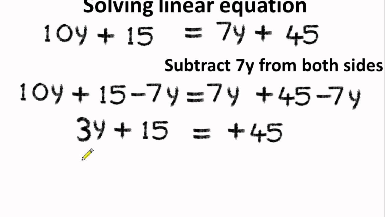 Solving Algebraic Equations With Variables On Both Sides Tessshebaylo