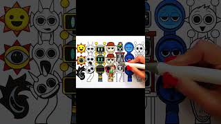 Incredibox Sprunki Coloring Pages Coloring All Sprunki Phase 1 Vs Phase