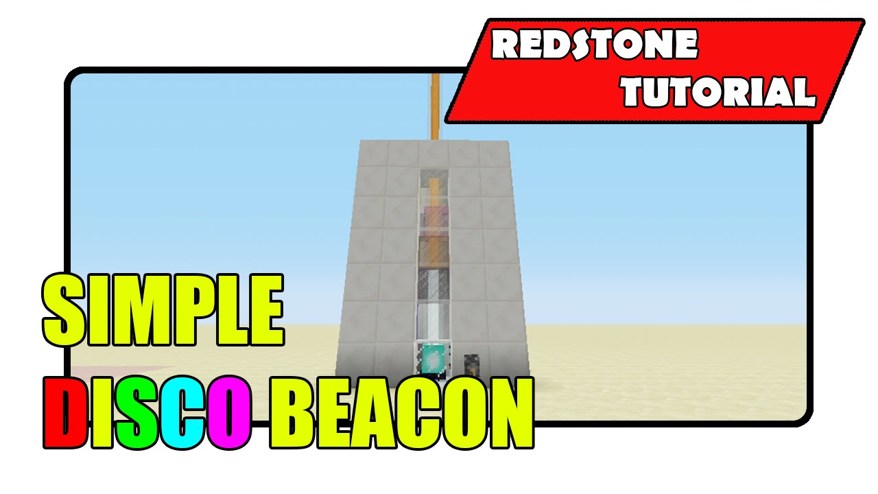 Simple Disco Beacon Minecraft Xbox Tu25 Cu14 Playstation Cl1 17 Youtube