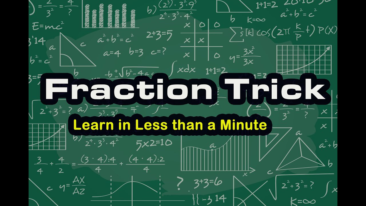 Fraction Tricks Easy Fraction Trick Youtube