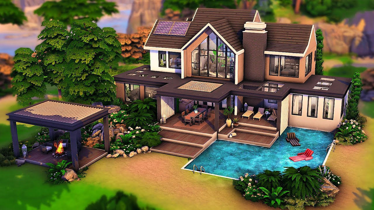 Modern Houses Sims 4 Get Together Huge Generations Family Home The