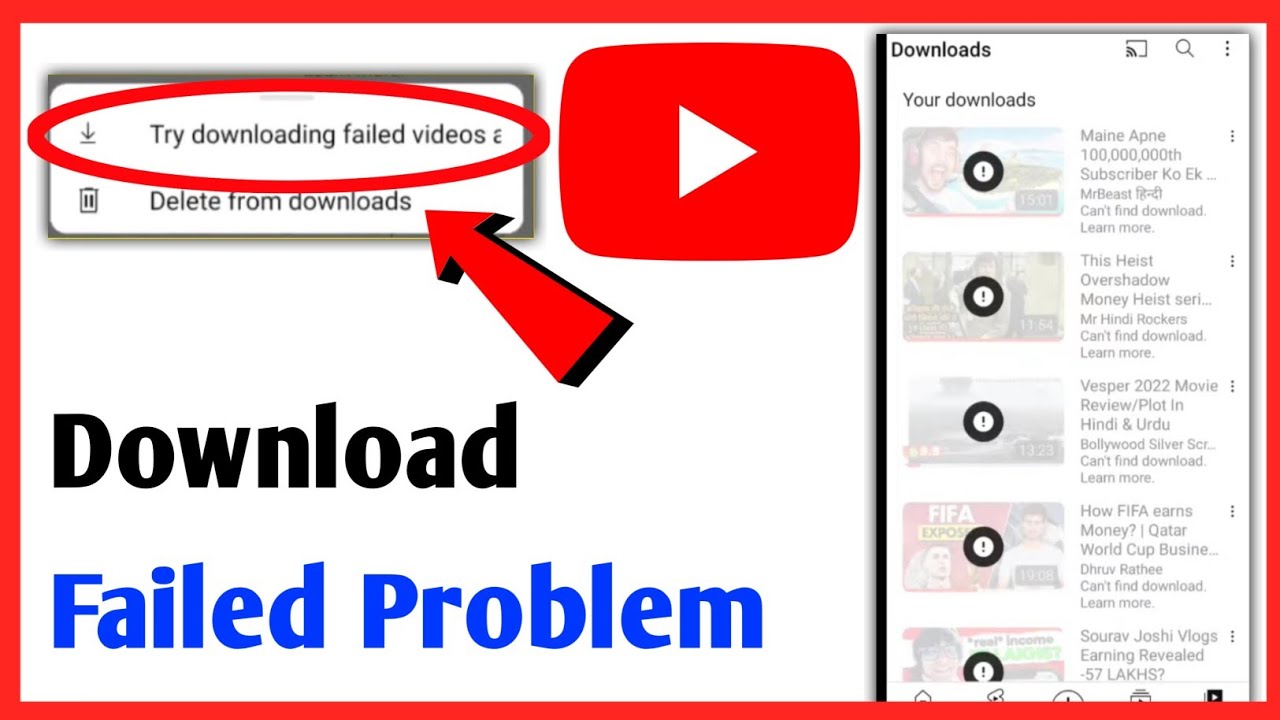 How To Fix Youtube Download Failed Problem Can T Find Download