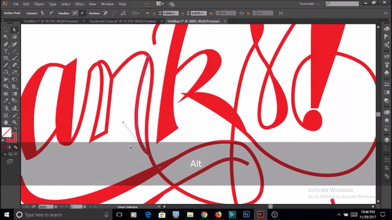Typography In Adobe Illustrator Cc Youtube