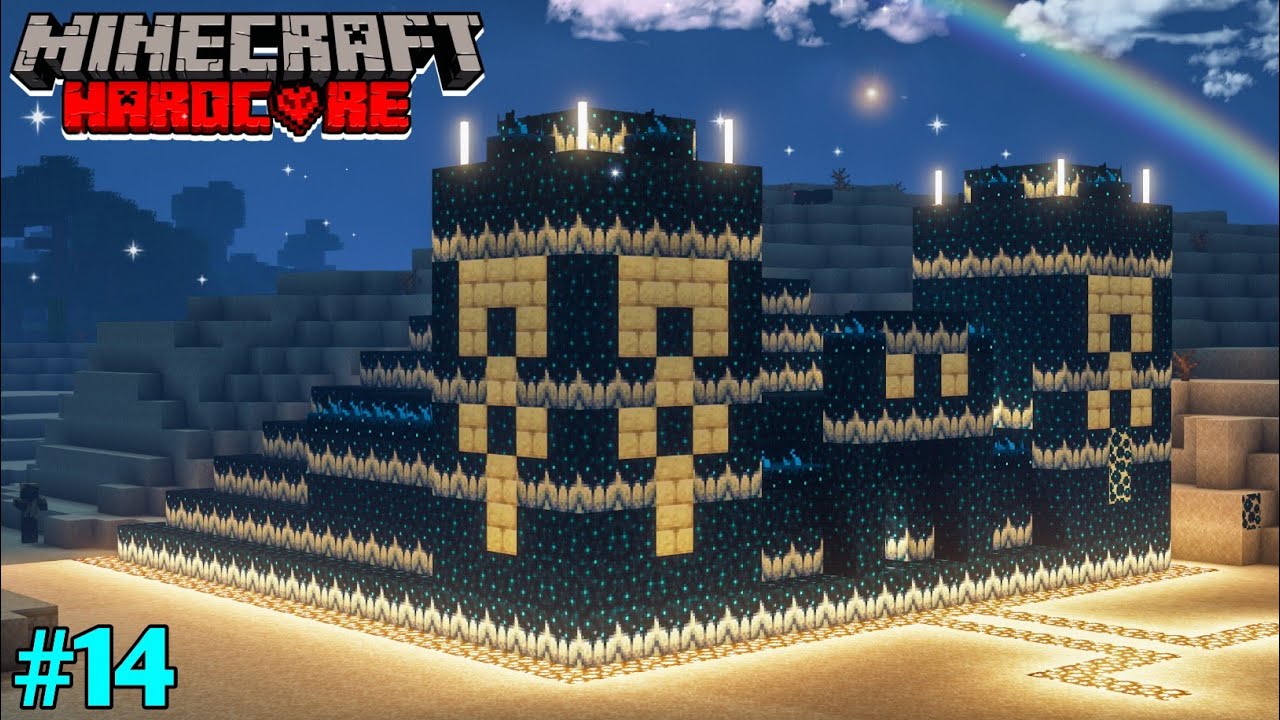 I Built A Giant Warden Temple In Minecraft Hardcore Hindi 14 Youtube