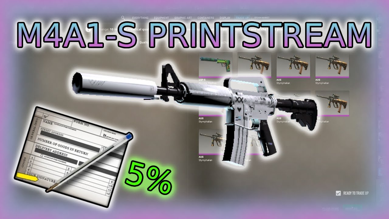 M4a1 S Printstream Trade Up Broken Fang Collection Youtube