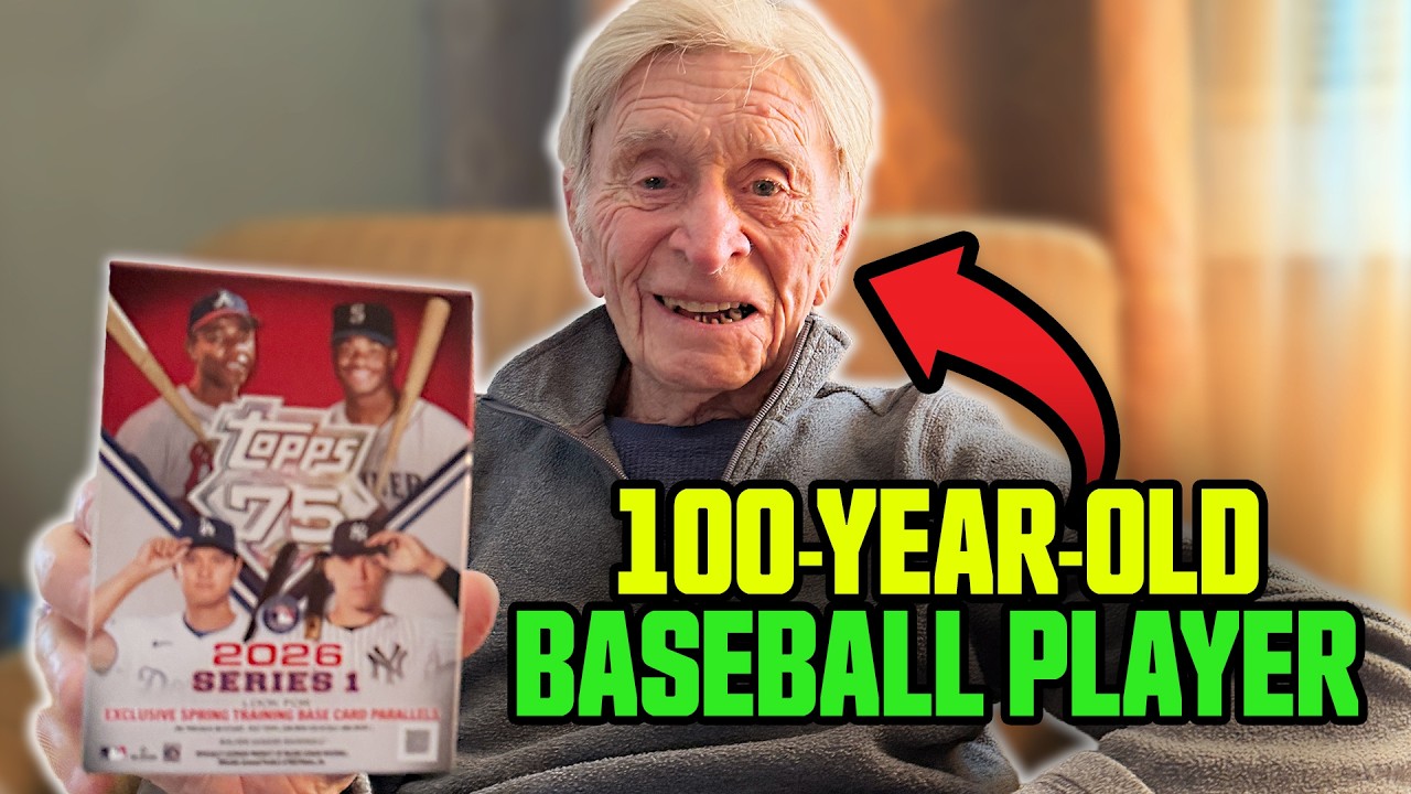 100 Year Old Baseball Legend Opens Unreleased Trading Cards Youtube