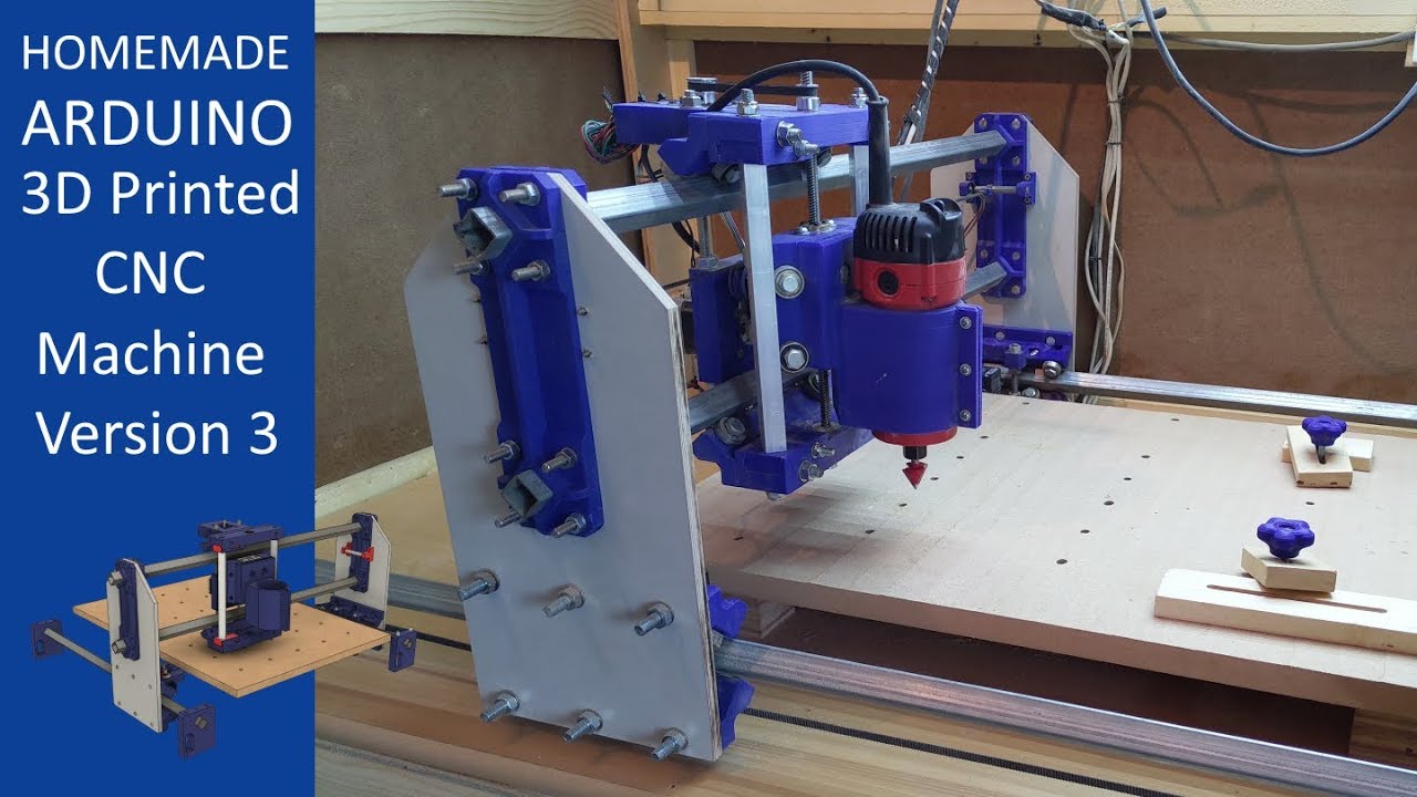3d Printed Cnc Machine V3 Youtube