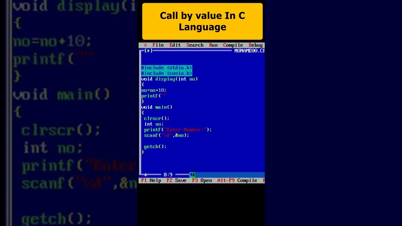Call By Value In C Programming Part 80 C Programming Cprogramming