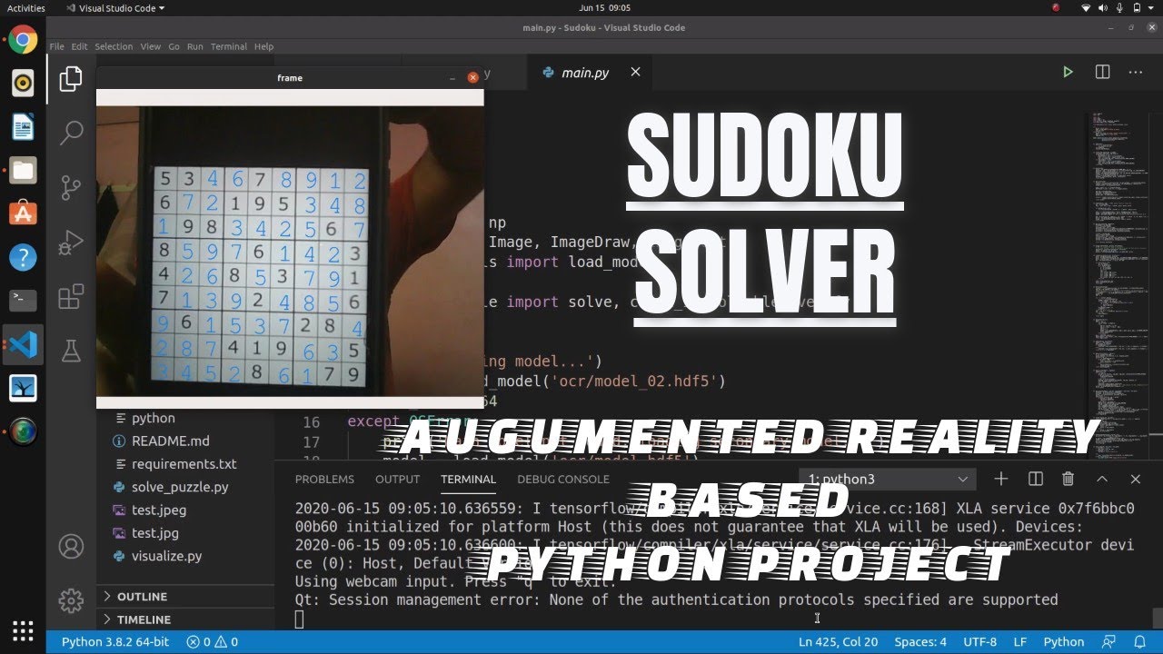 Sudoku Solver Augumented Reality Python Project Ar Sudokusolver